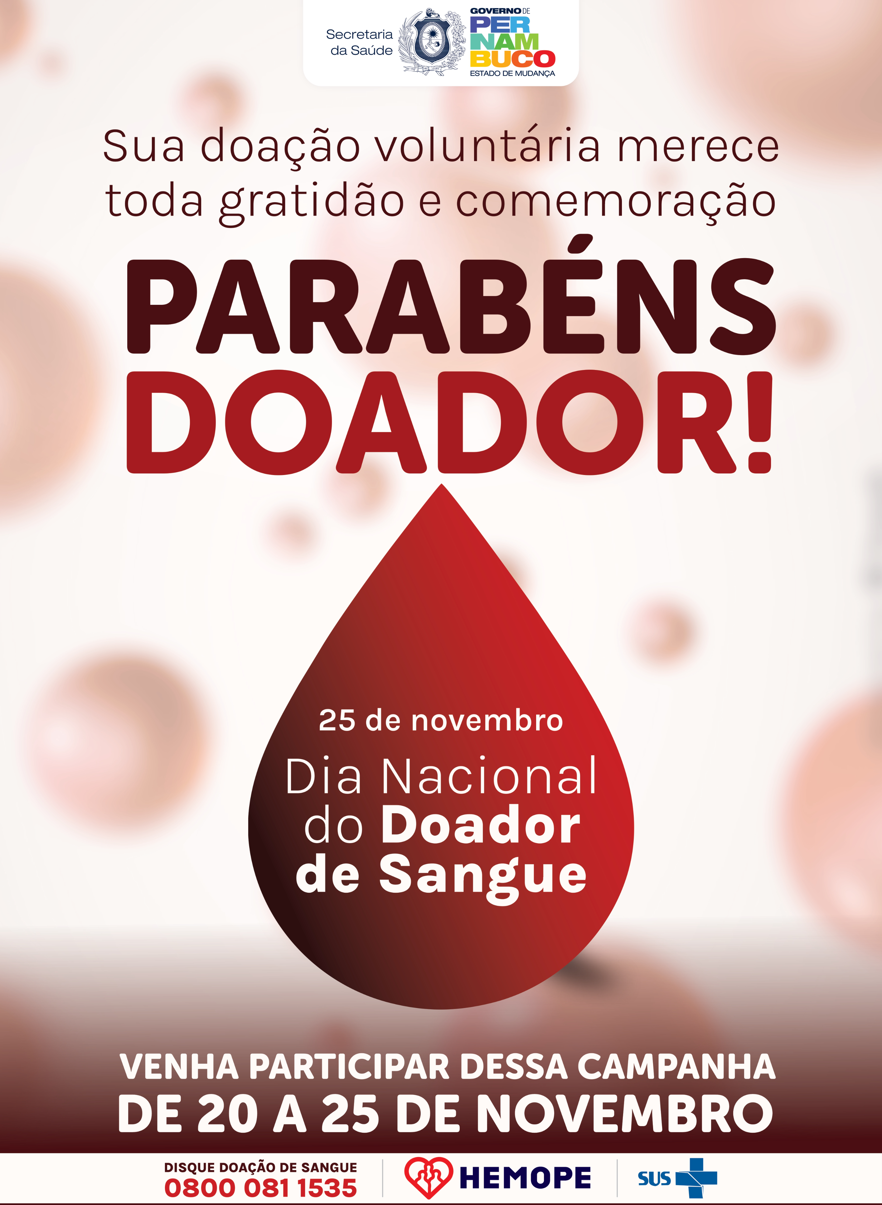 O Cartaz Do Doador Story Dia Nacional Do Doador De Sangue 25 De